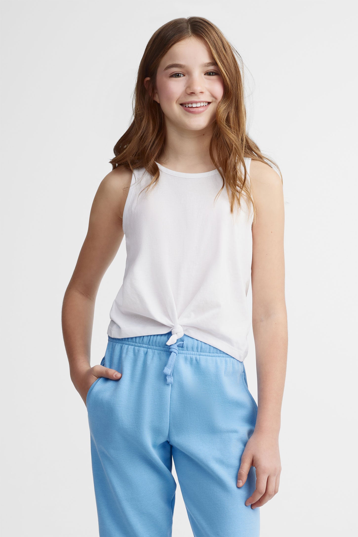 Camisole nouée au-devant en coton - Ado fille