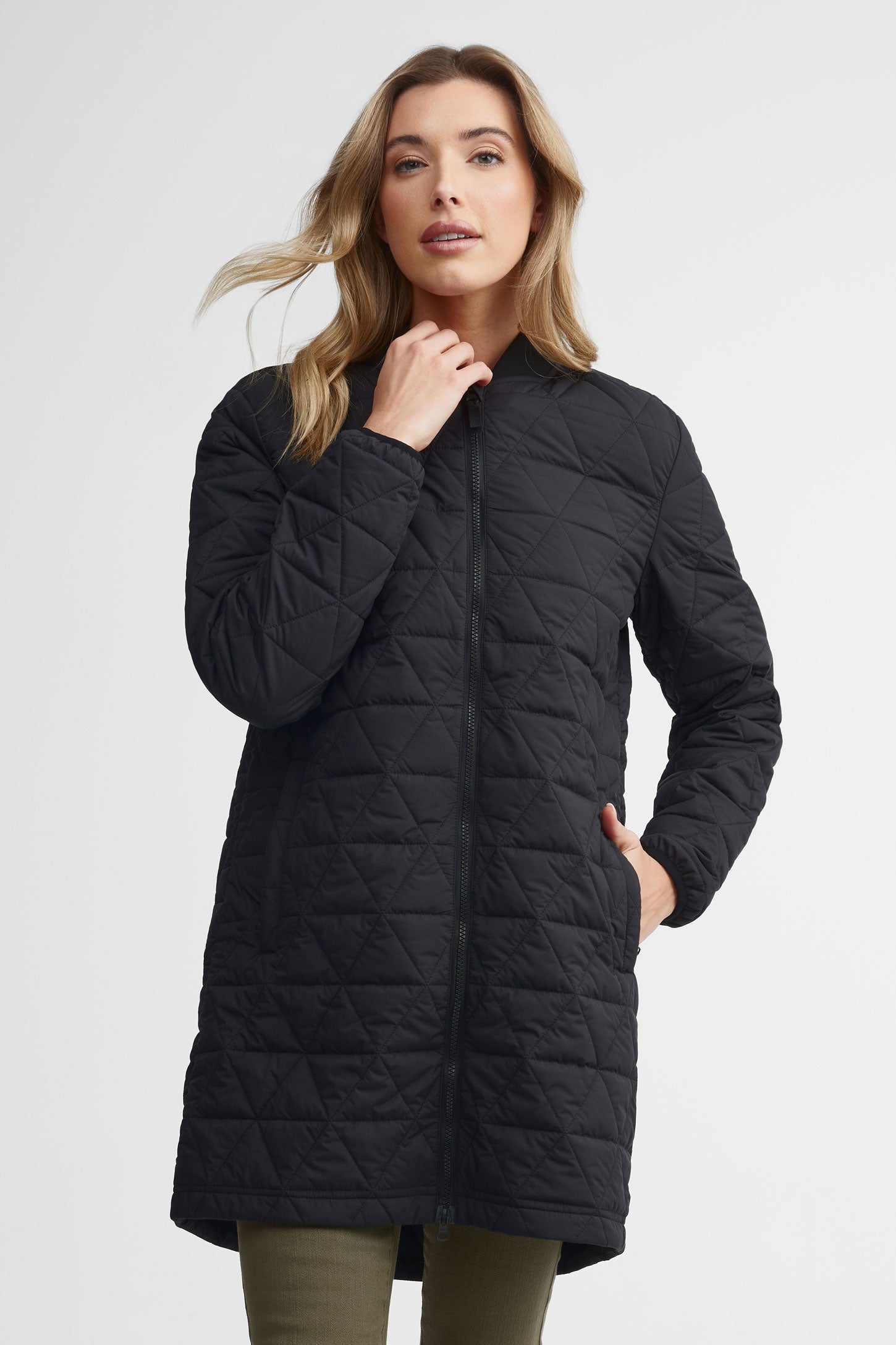 3/4 quilted coat - Women – Aubainerie