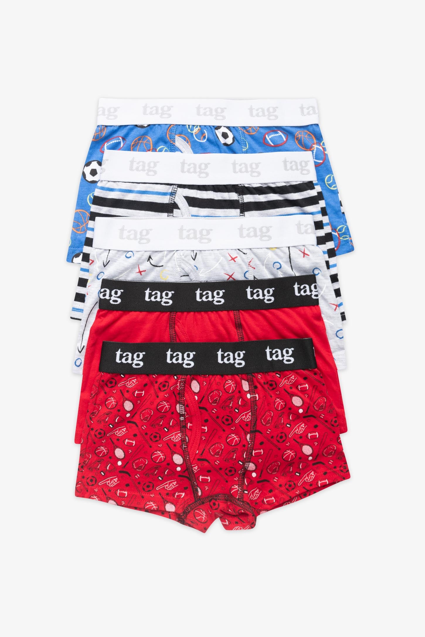 Lot de 5 caleçons en coton, 2/30$ - Enfant garçon