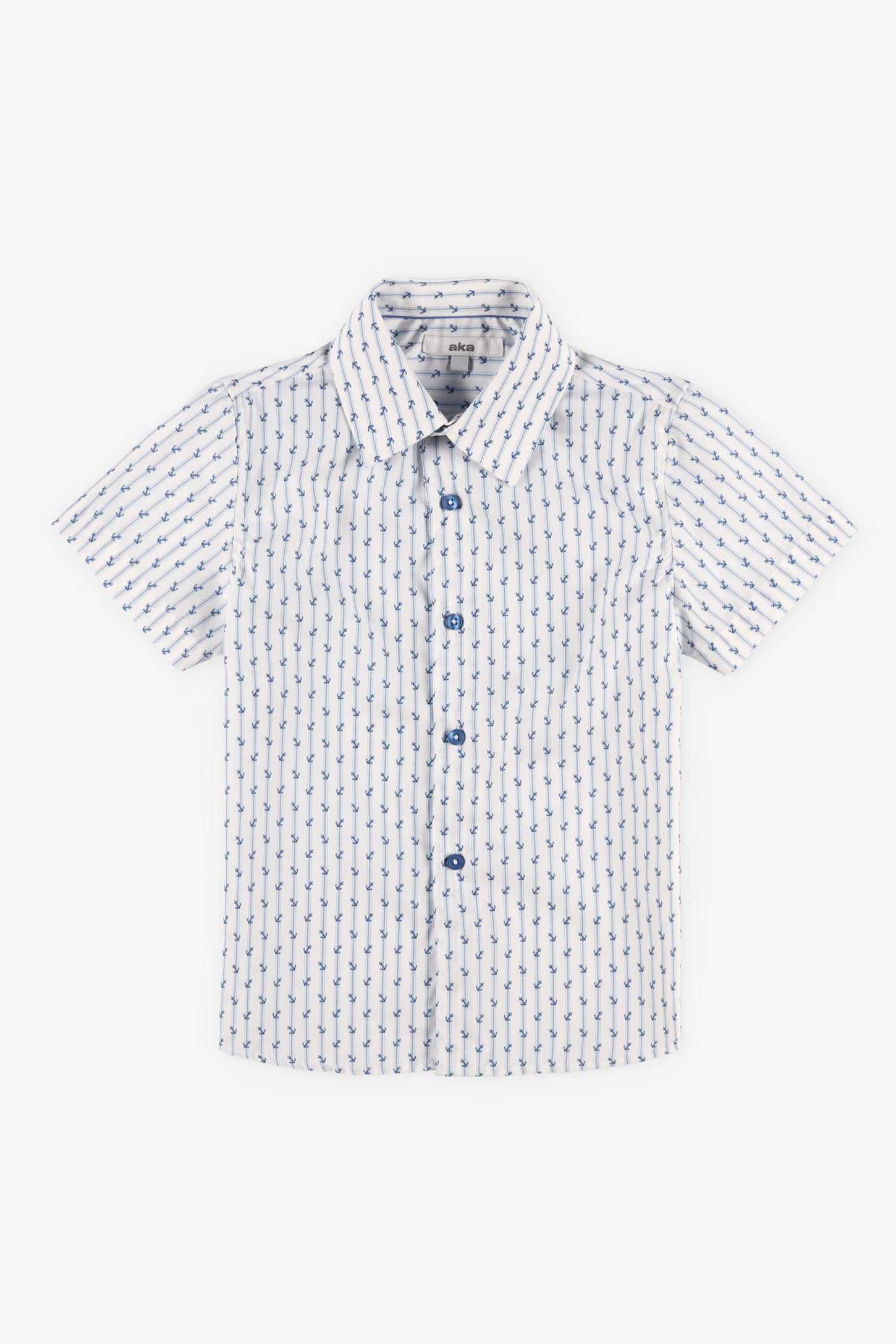 Chemise manches courte en coton habillé pour Enfant garçon – Aubainerie