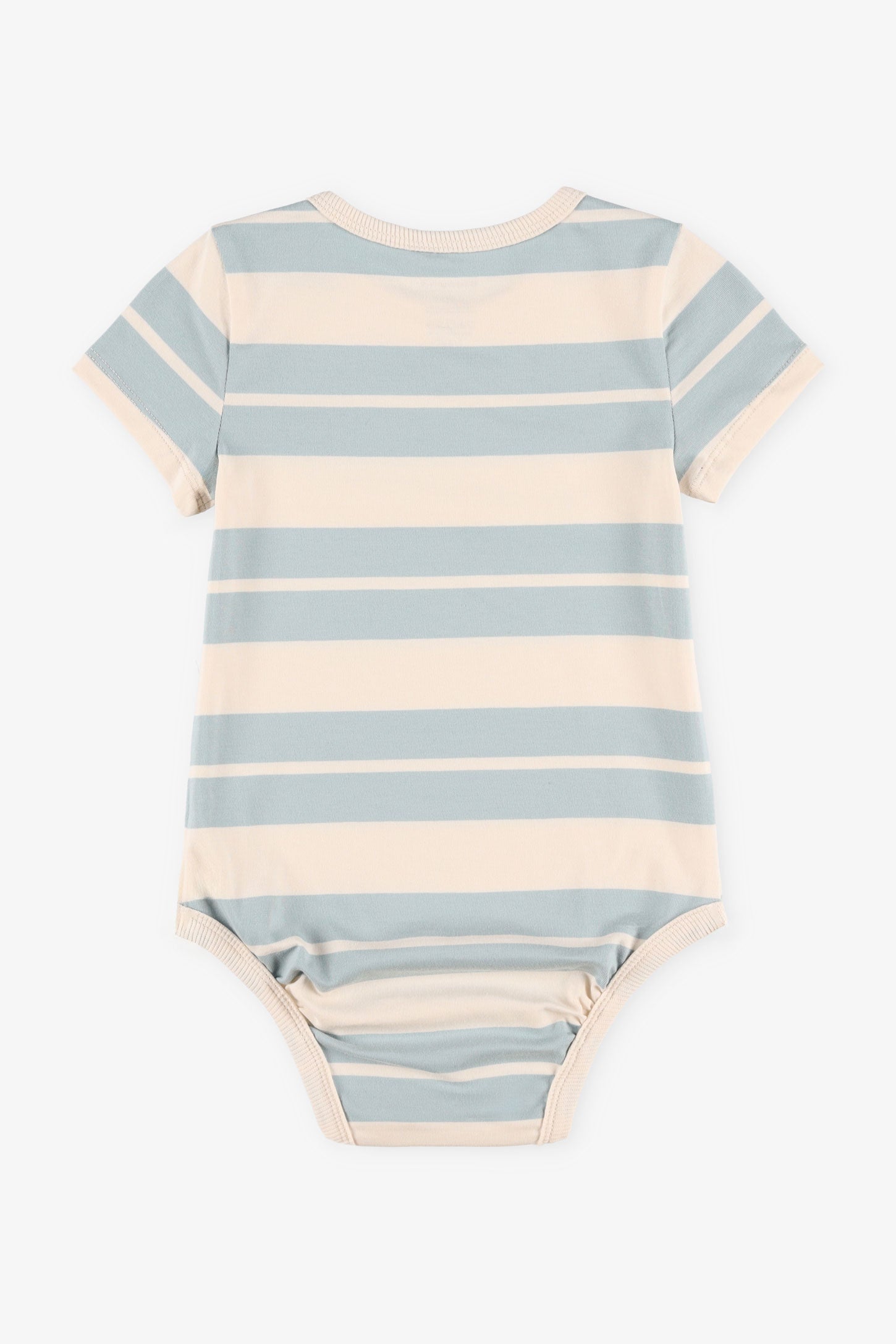 Cache-couche manches courtes rayé coton, 2T-3T - Bébé garçon