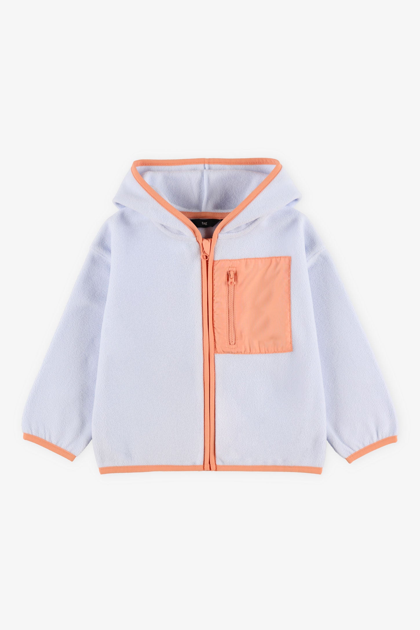 Microfleece zip-up hoodie - Baby girl