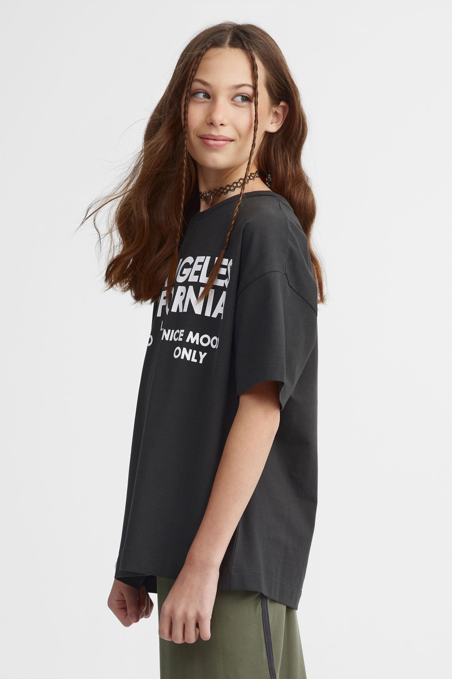 Crewneck oversized cotton t-shirt - Ado file