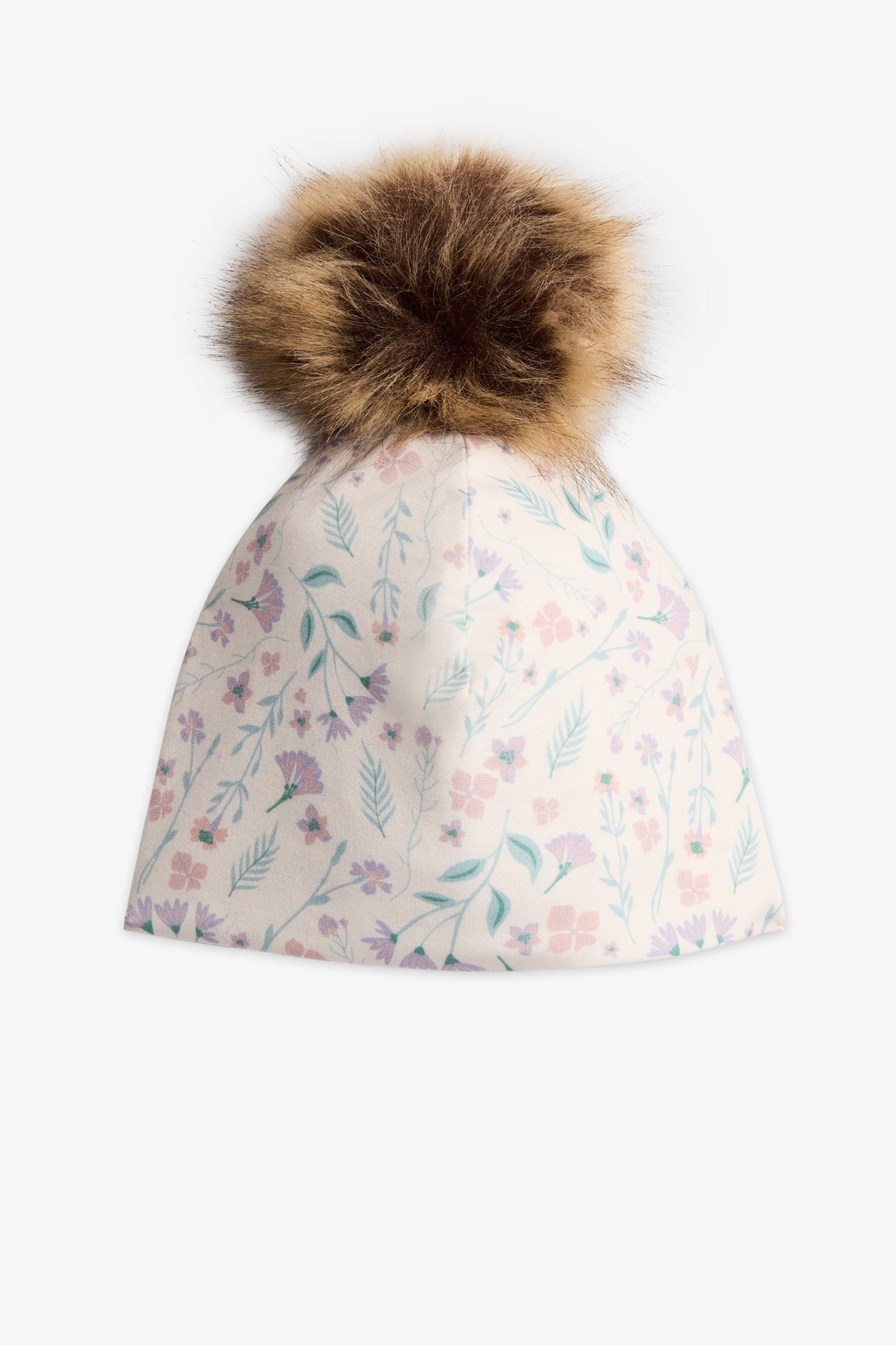 Tuque à pompon doublée - Enfant fille