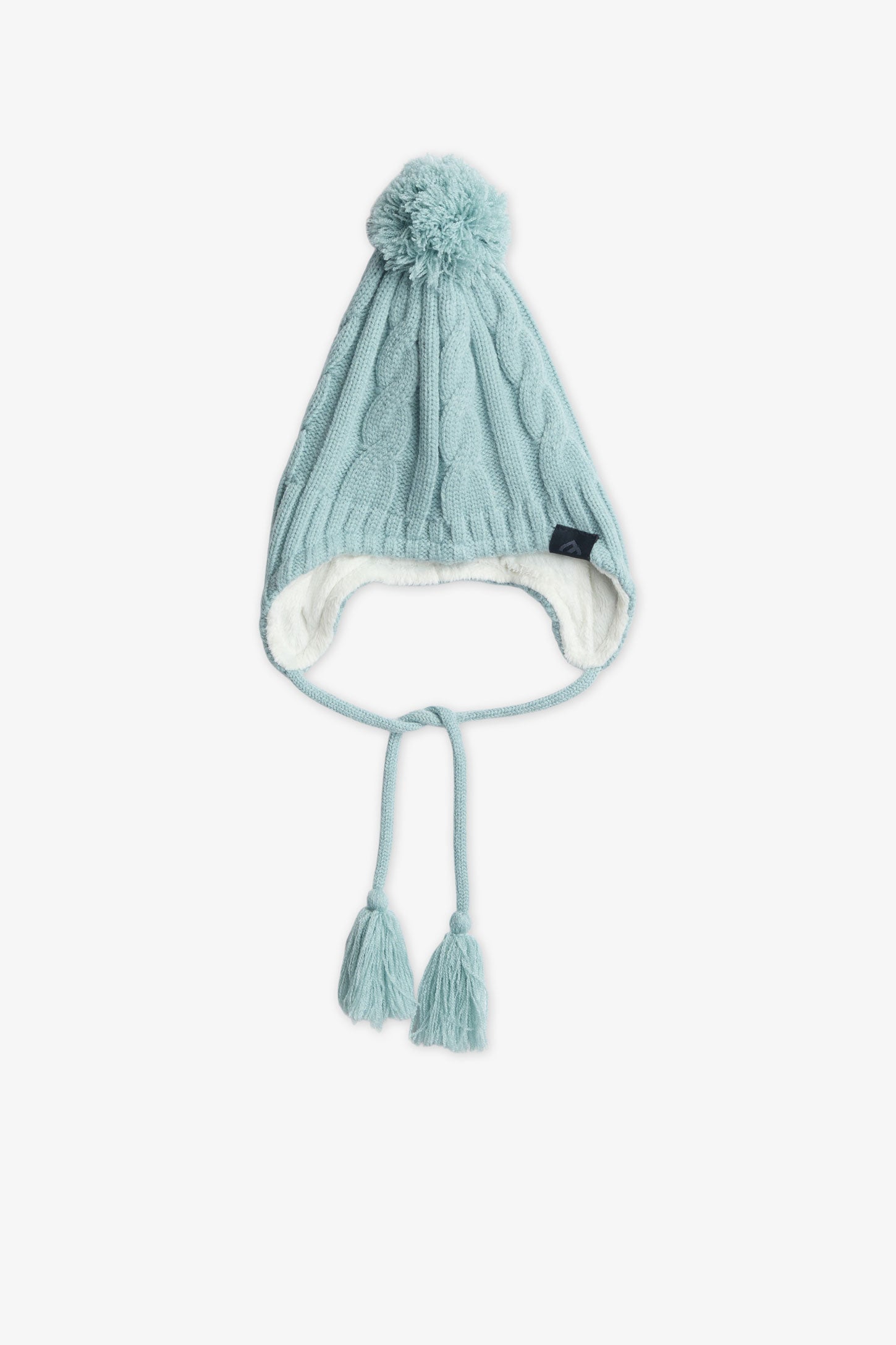 Tuque en tricot avec pompons - Enfant fille